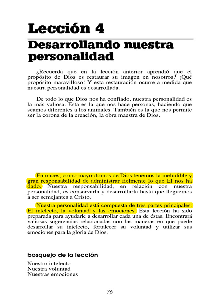 El Creyente Responsable LECCION 4 | PDF | Pecado | Dios