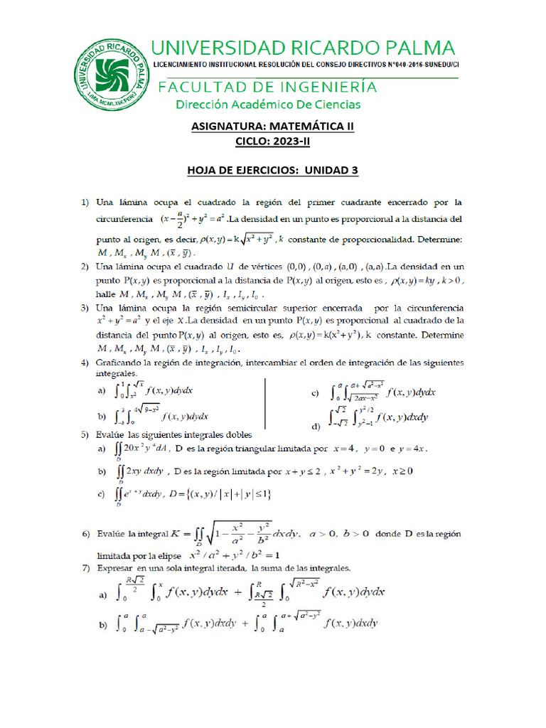 S11 Hoja de Ejercicios 11 | PDF | Ciencia y matemáticas | Informática