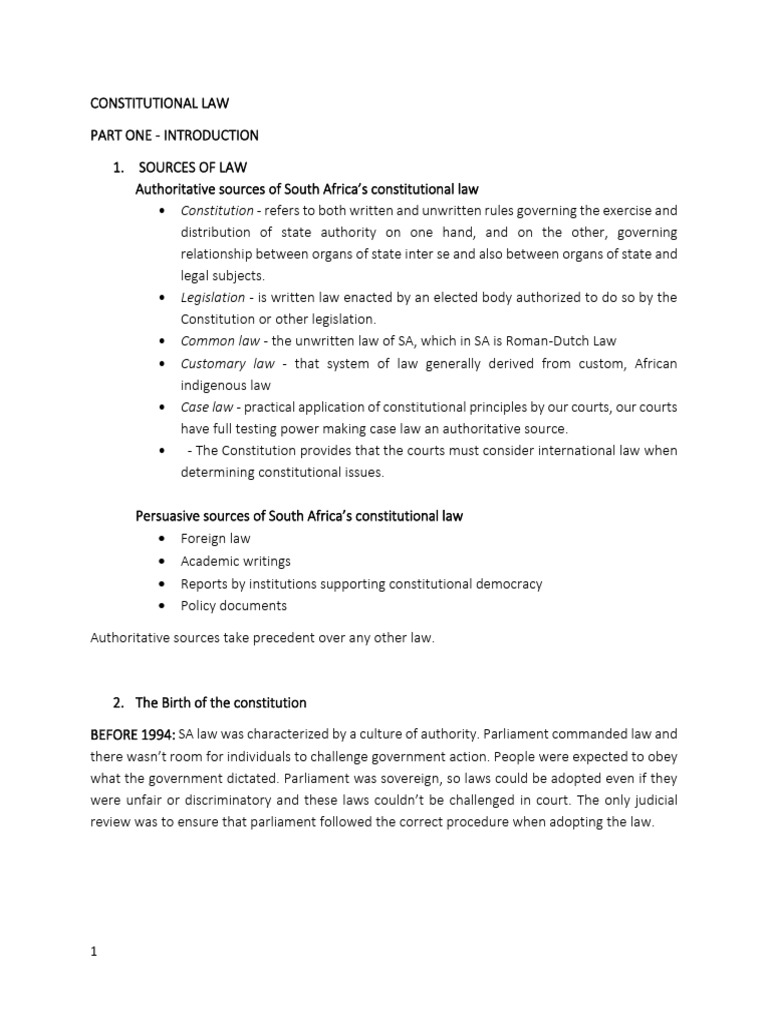 Constitutional Law | PDF | Separation Of Powers | Supreme Courts