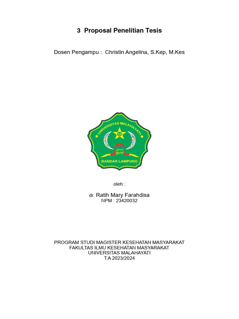 3 Proposal Thesis Promkes | PDF