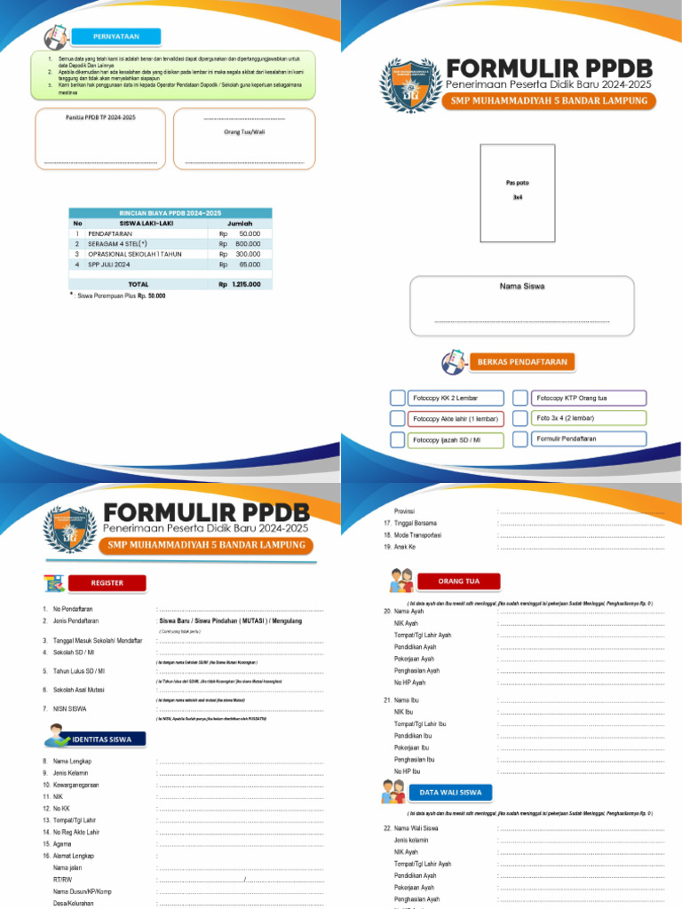 Formulir PPDB - 3 | PDF