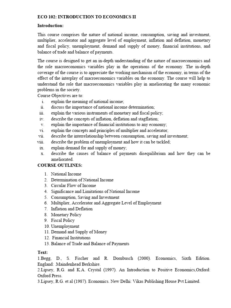 Eco 102 Lecture Note 2 Download Free Pdf Gross Domestic Product
