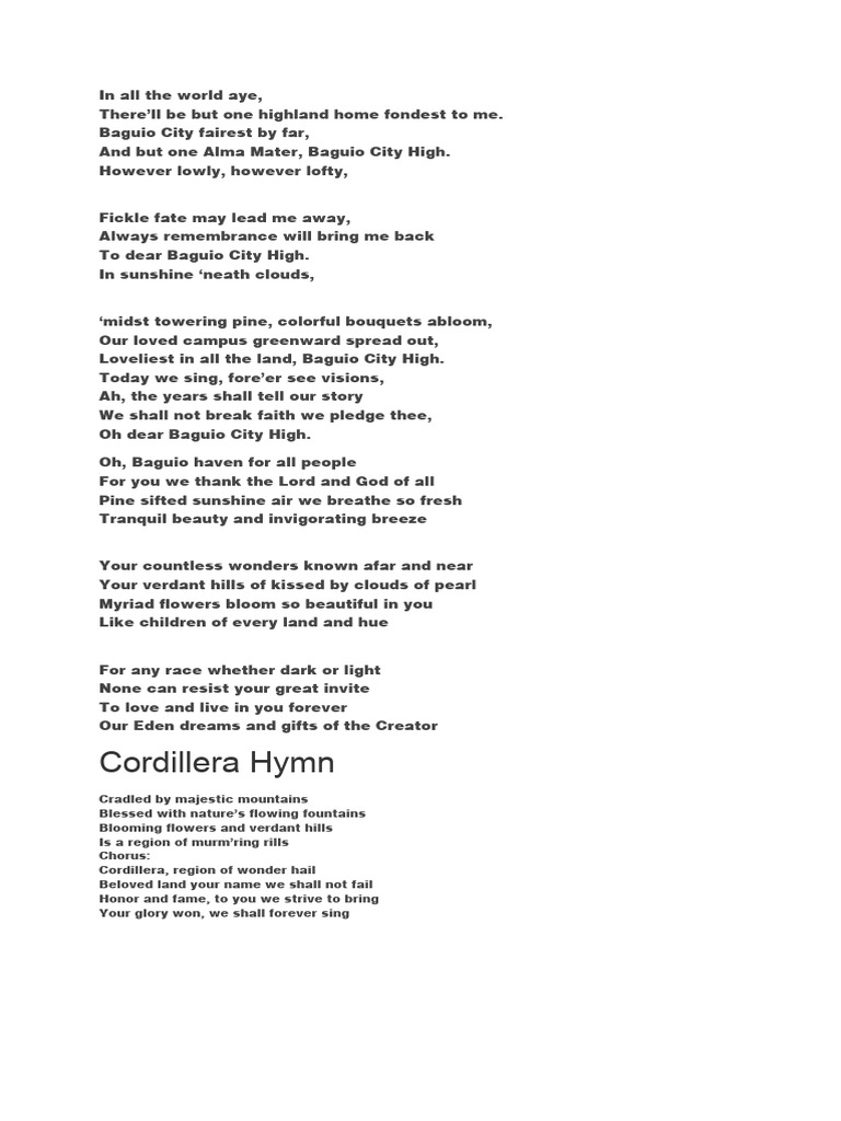 school hymn | PDF