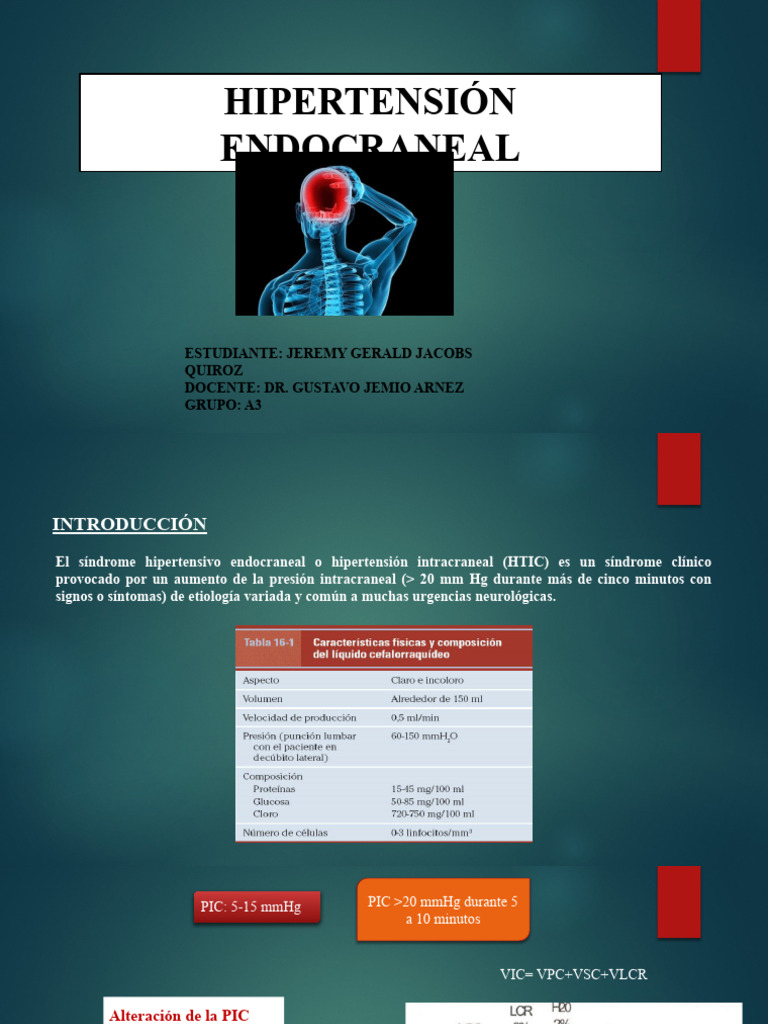 Hipertension Endocraneal | PDF | Enfermedades y trastornos | Especialidades Medicas