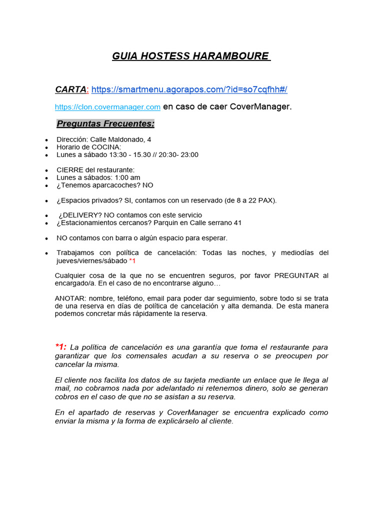 Guia Hostess | PDF
