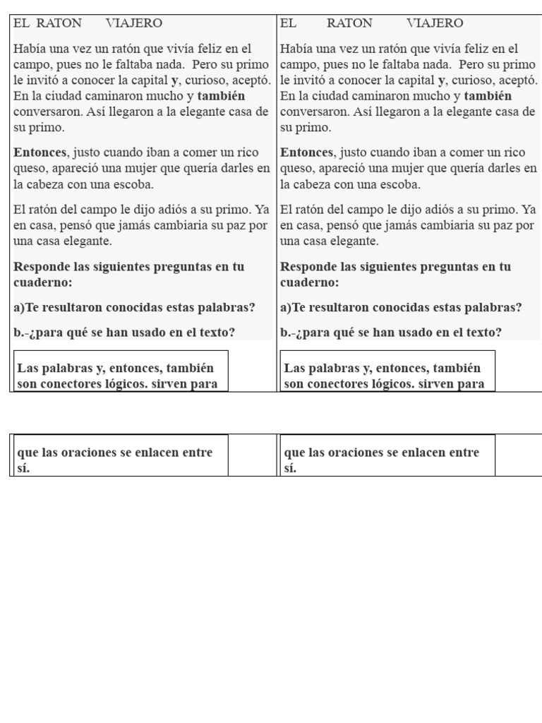 El ratón viajero: un cuento infantil | PDF