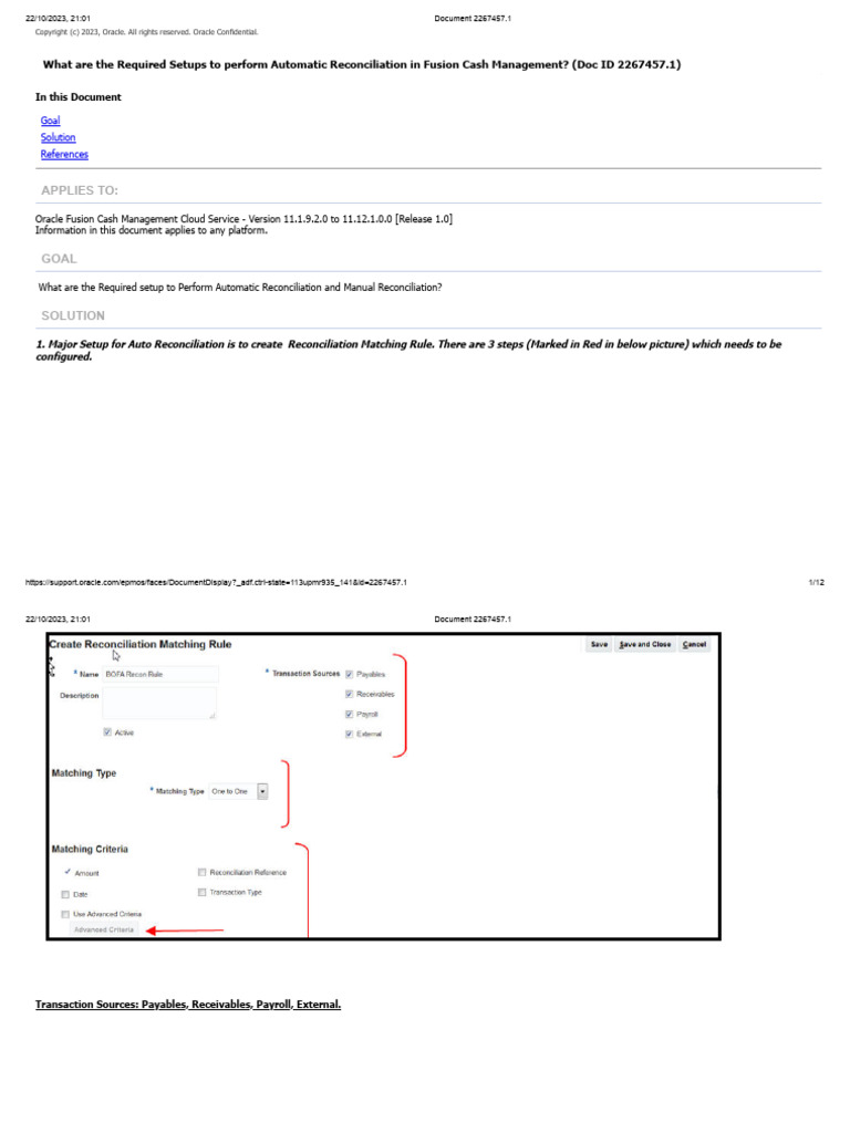 Reconciliation Matching Rules Download Free Pdf Banks Information
