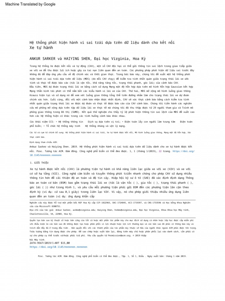 MisbehaviorInV2V IMWUT | PDF