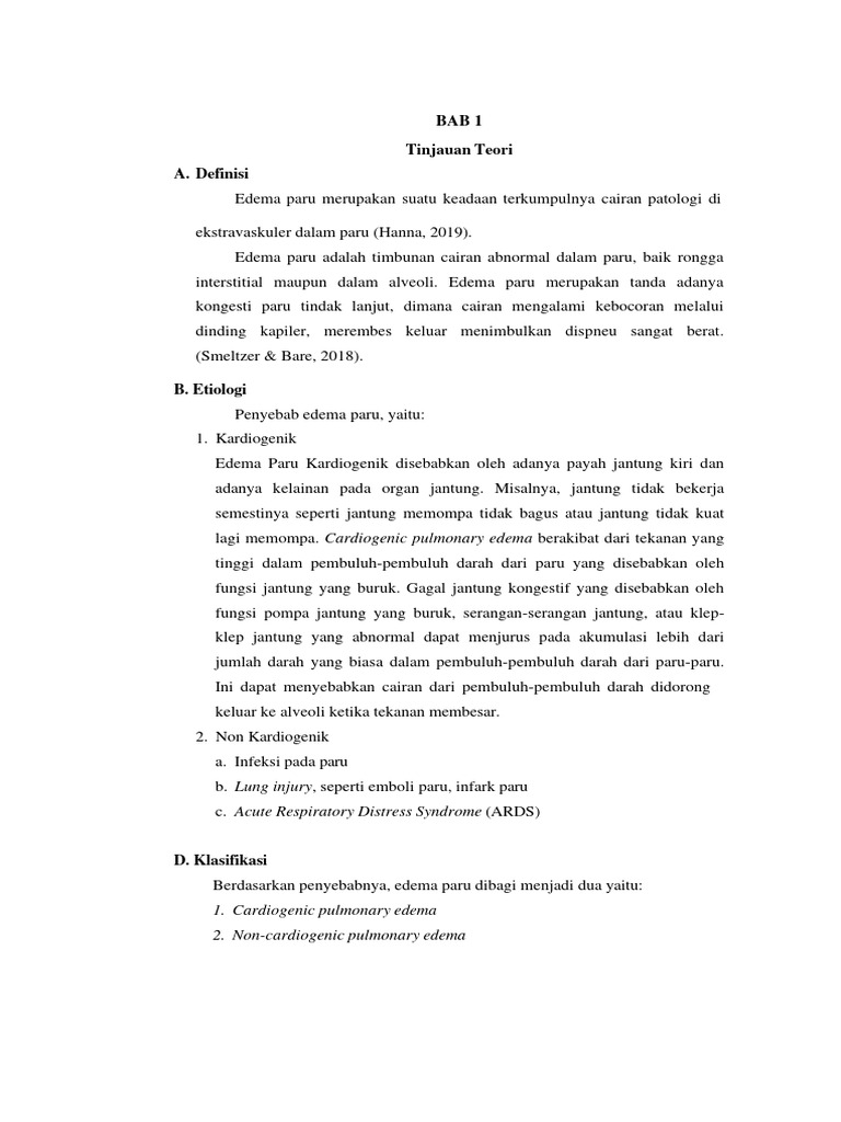 LP Edema Pulmo | PDF | Sains & Matematika