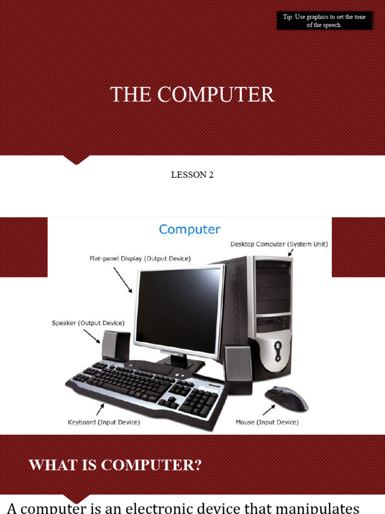 The Computer Lesson 3 Pdf Random Access Memory Computer Data Storage 