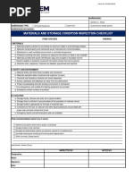Material Delivery Inspection Checklist | PDF | Warehouse ...