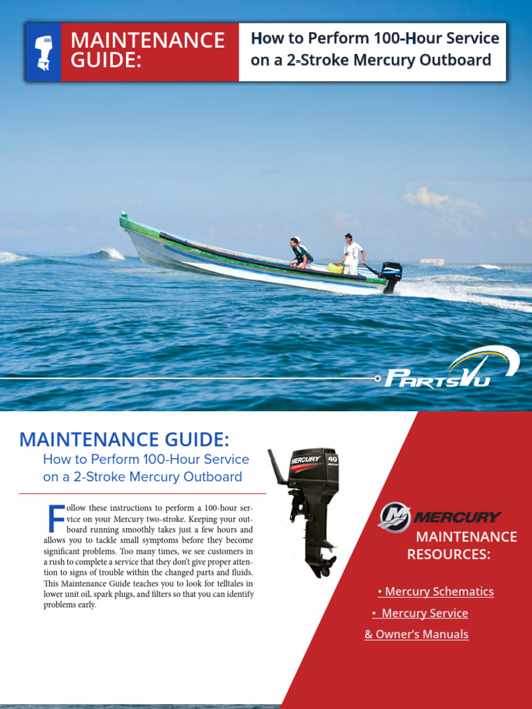 Mercury 2 Stroke 100 Hour Service Guide | PDF | Motor Oil | Gasoline