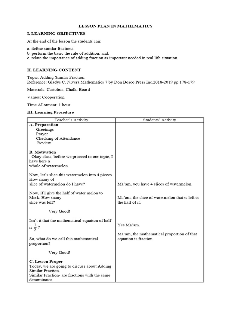 Adding Similar Fraction | PDF | Mathematics
