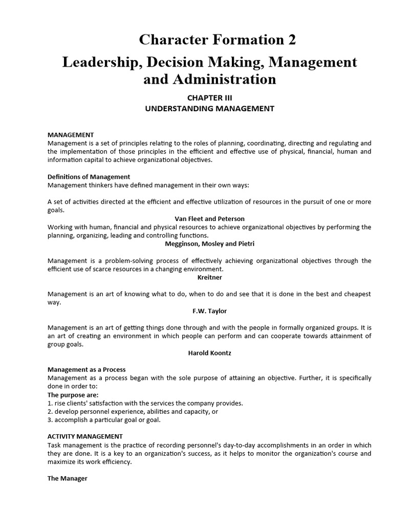 Pointers-for-finals-Character-Formation-2-chapter-3-5 (1) | Download Free PDF | Decision Making ...