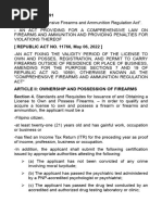 Ra 10591 | PDF | Ballistics | Firearms