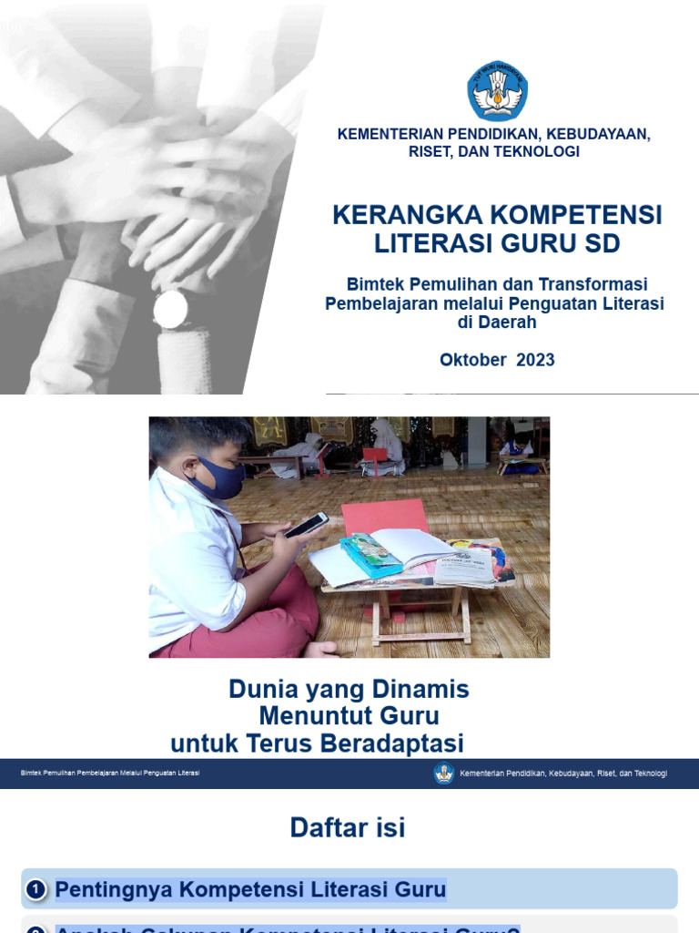 Kerangka Kompetensi Literasi Guru SD | PDF