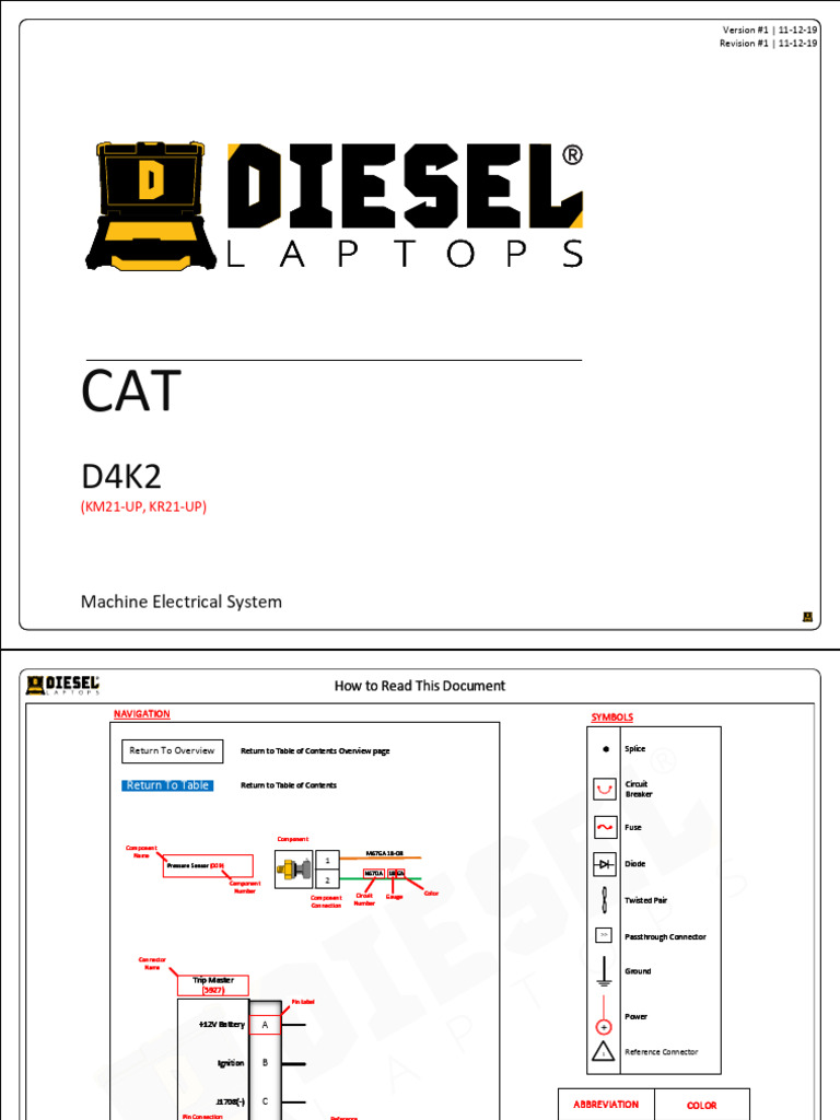Cat - d4k2 (Km21-Up, Kr21-Up) (Electrical System) | PDF | Fuel ...