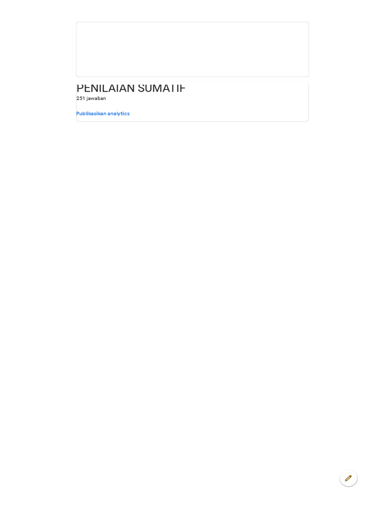 PENILAIAN SUMATIF | PDF