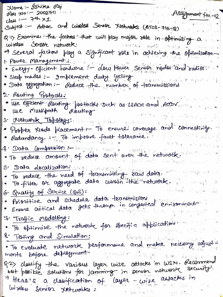 AWSN Assignment 2 Ishika | PDF