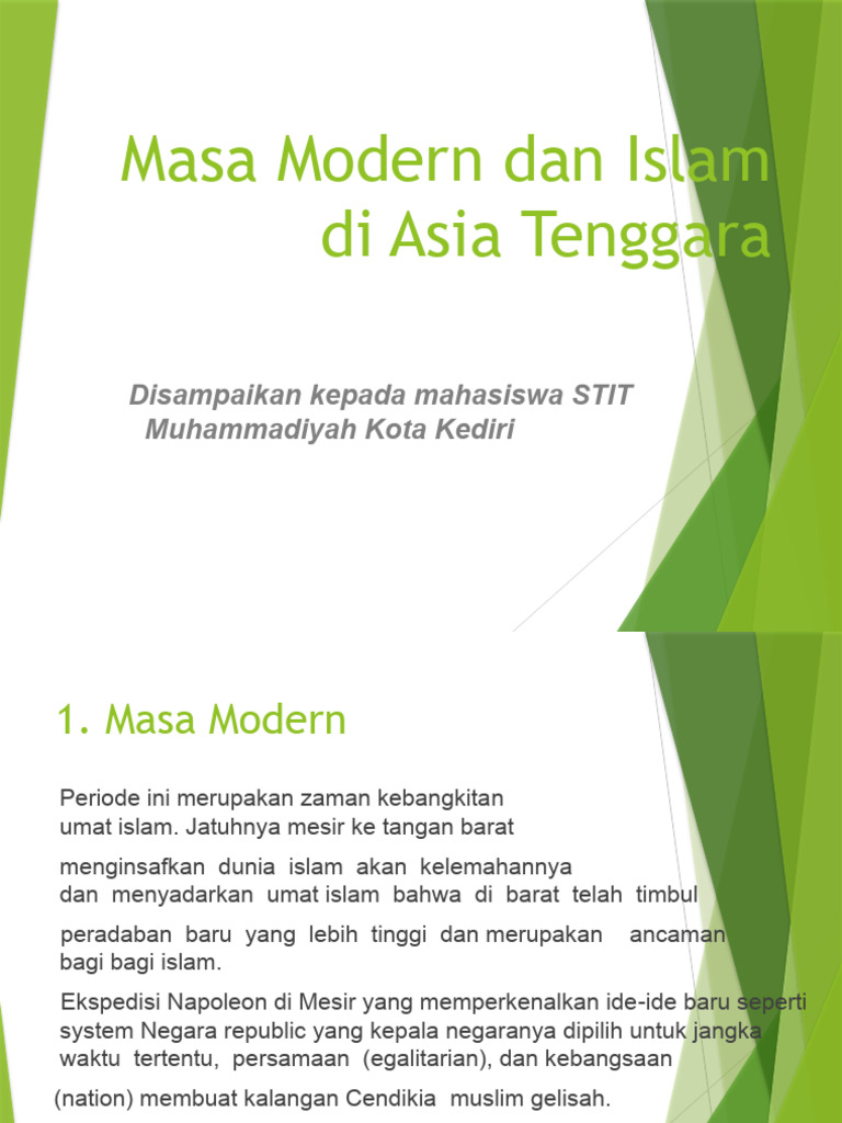 Masa Modern Dan Islam Di Asia Tenggara | PDF | Agama & Spiritualitas