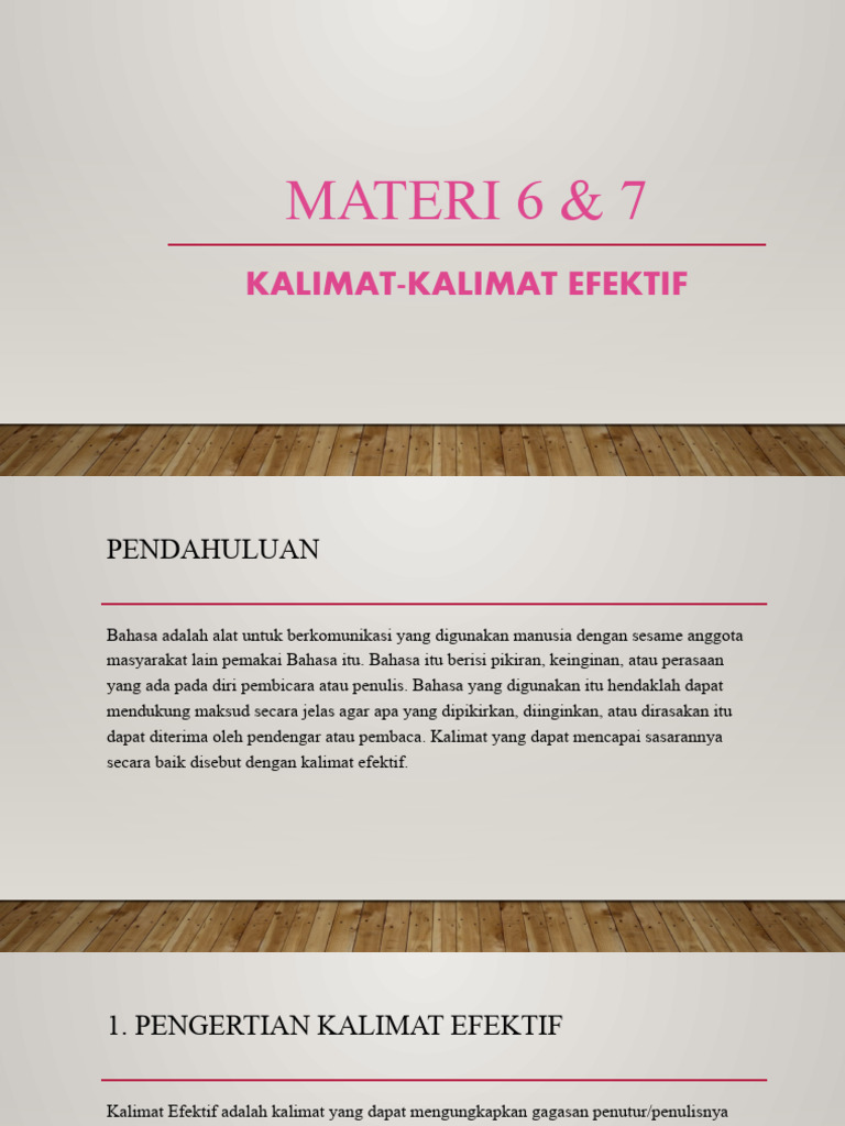 Kalimat Efektif: Panduan Lengkap | PDF | Seni & Disiplin Bahasa