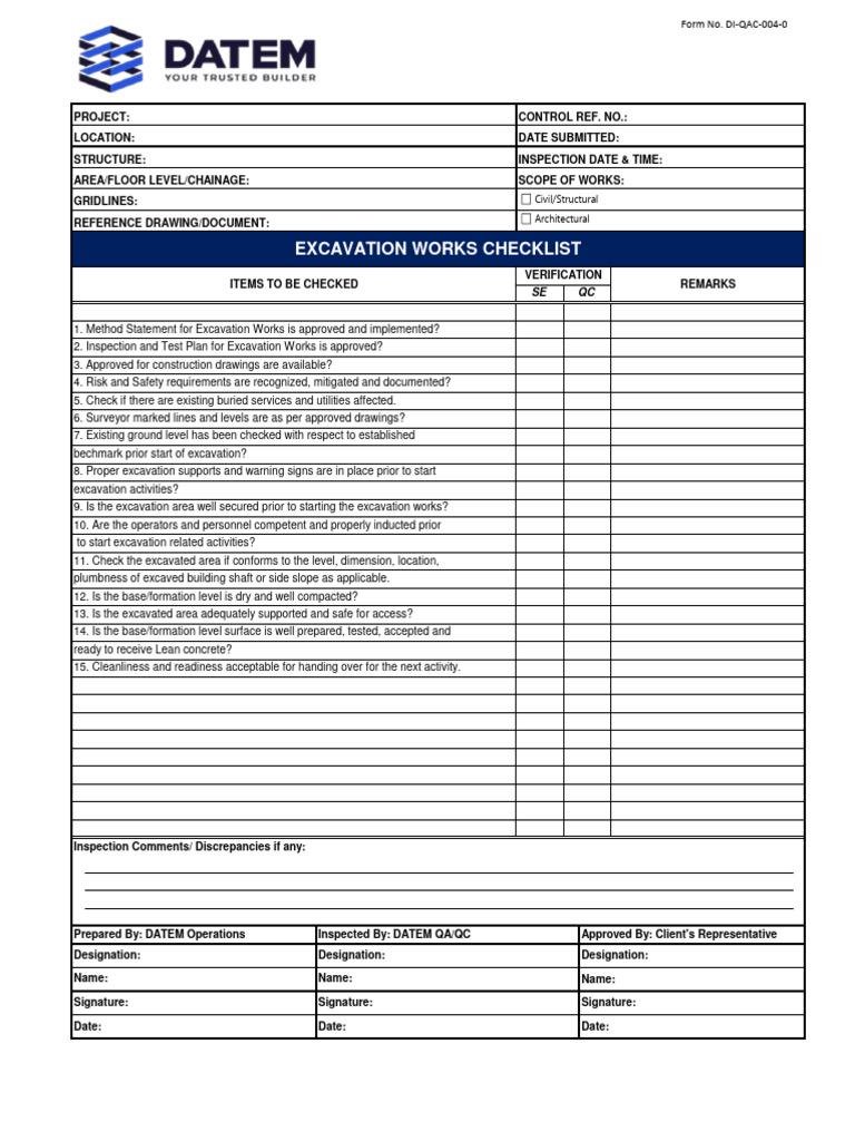 Form No. DI-QAC-004-0 | PDF