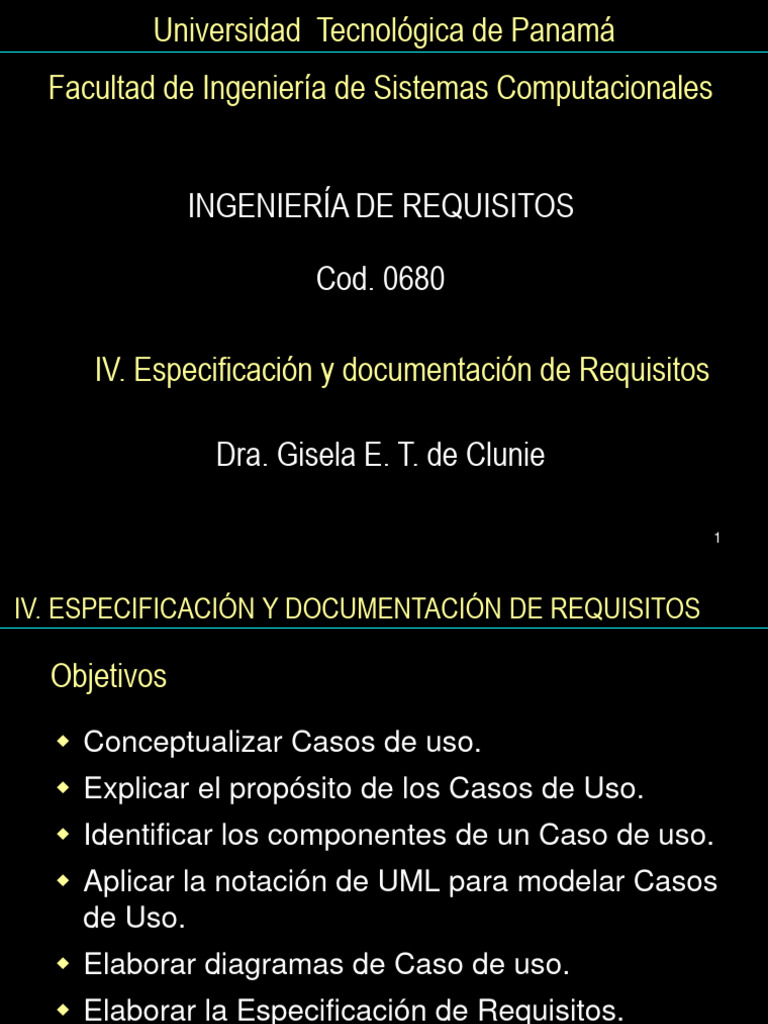 2024 Especificación y Documentación de Requisitos | PDF | Caso de uso | Software
