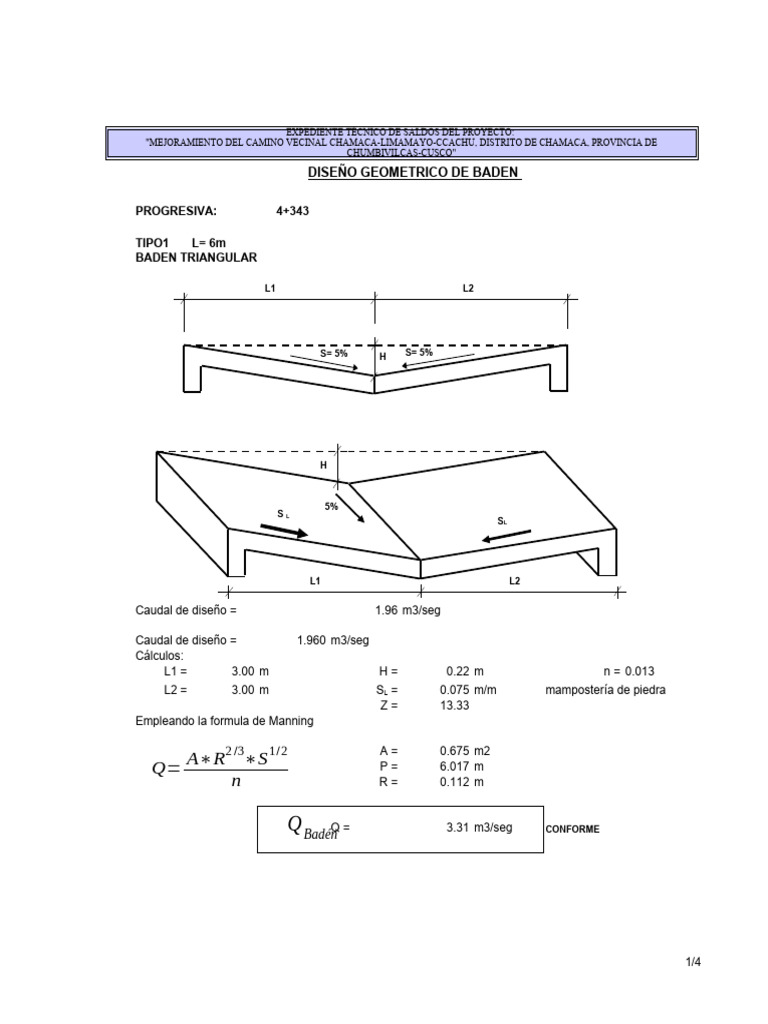 Diseño Baden | PDF