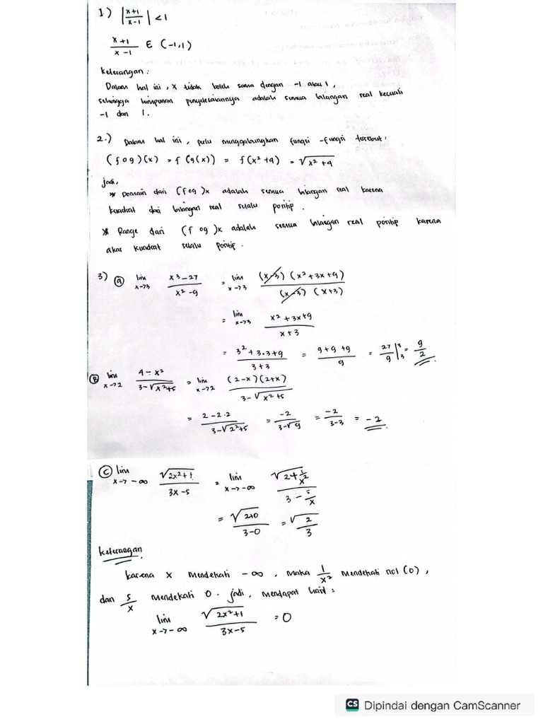 Kalkulus 1 Matematika | PDF