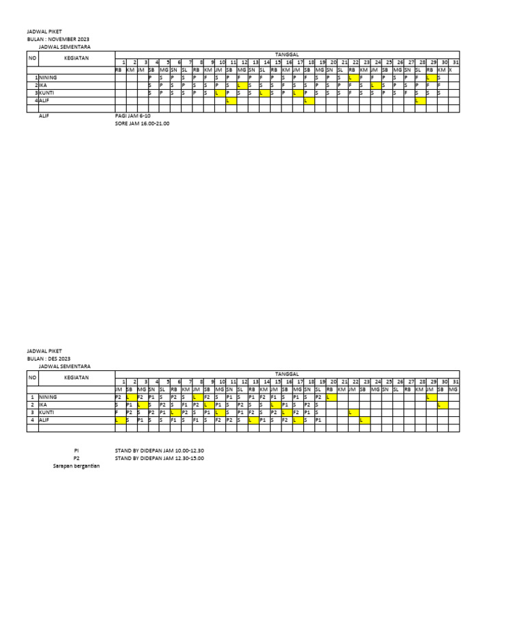 Jadwal Pdf