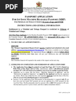 CSME - Application Form - 15MAR2021 | PDF | Passport