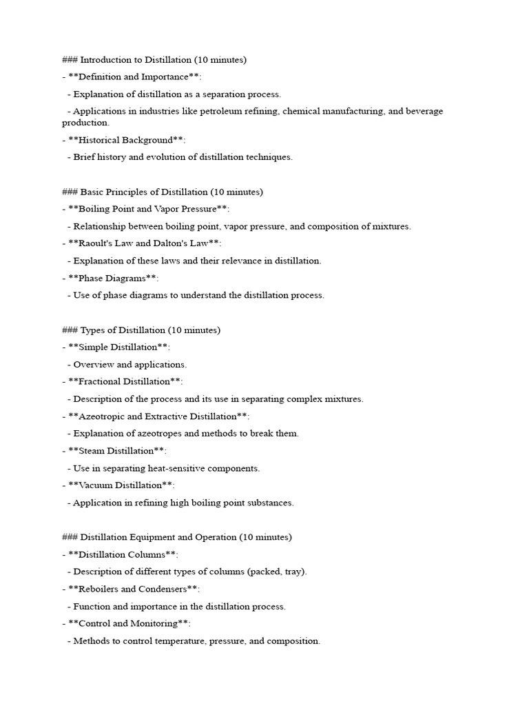 Introduction to Distillation | Download Free PDF | Distillation | Gases