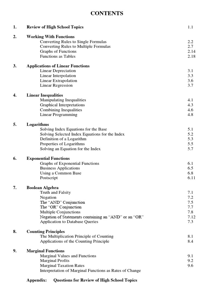 Business Mathematics Module | PDF | Variable (Mathematics) | Equations Business Mathematics Module | PDF | Variable (Mathematics) | Equations