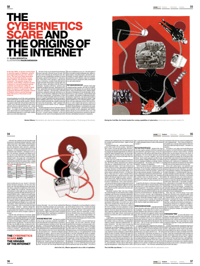 Gerovitch Cybernetics Scare | PDF | Cybernetics | Science