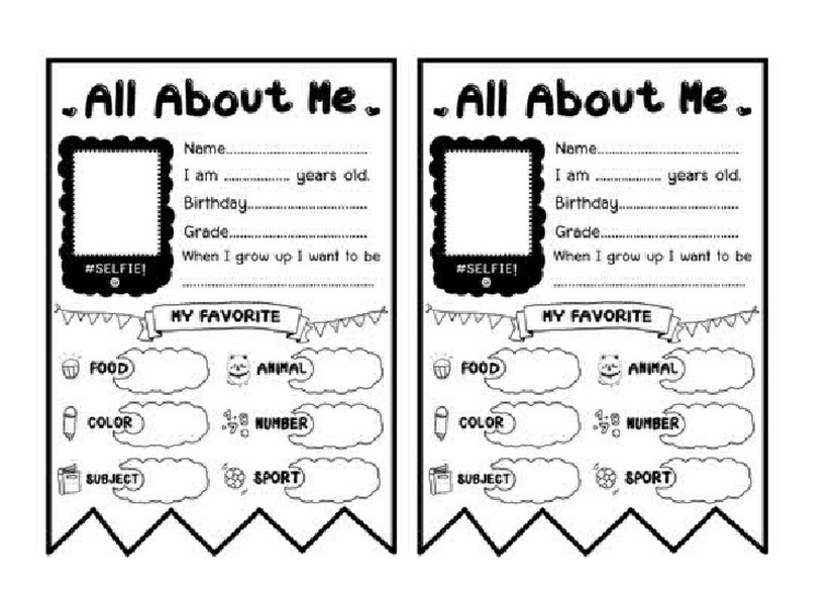 3rd Grade-All About Me | PDF