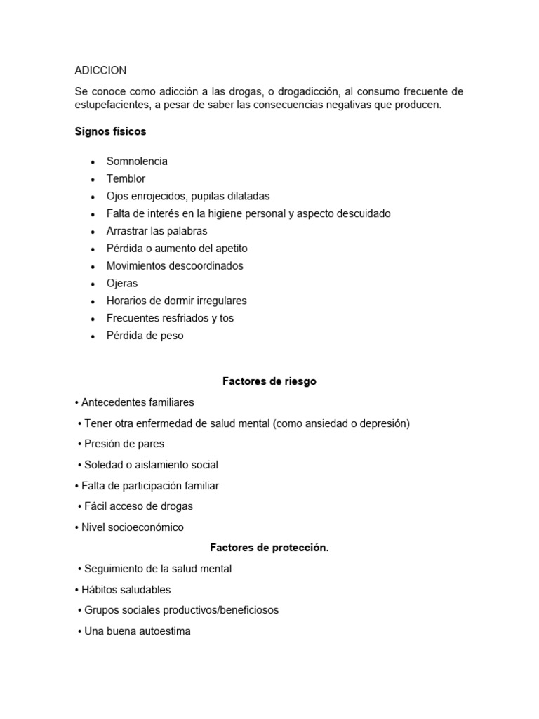 ADICCIONES | PDF | La dependencia de sustancias | Despachador de drogas