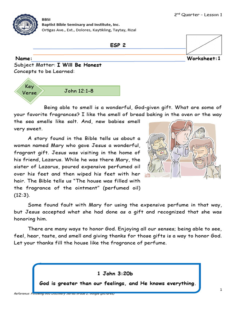Esp Lesson 1 Pdf