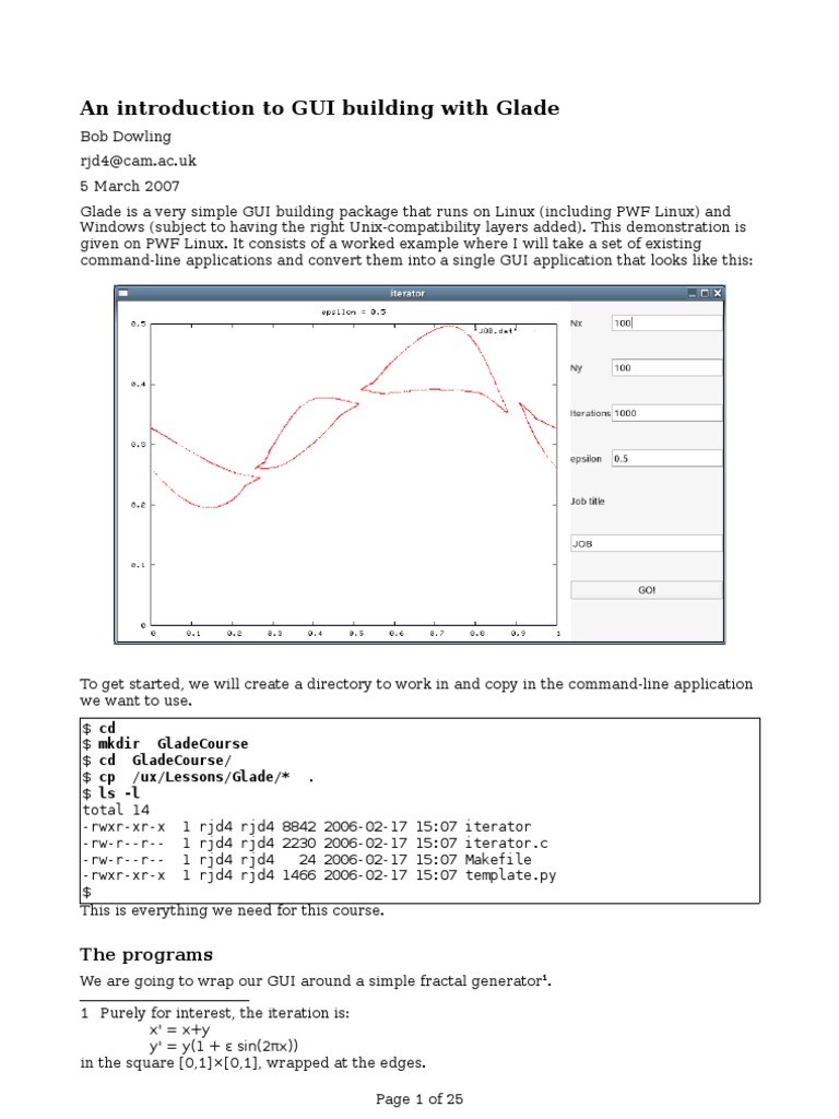 An Introduction To GUI Building With Glade: The Programs | PDF ...