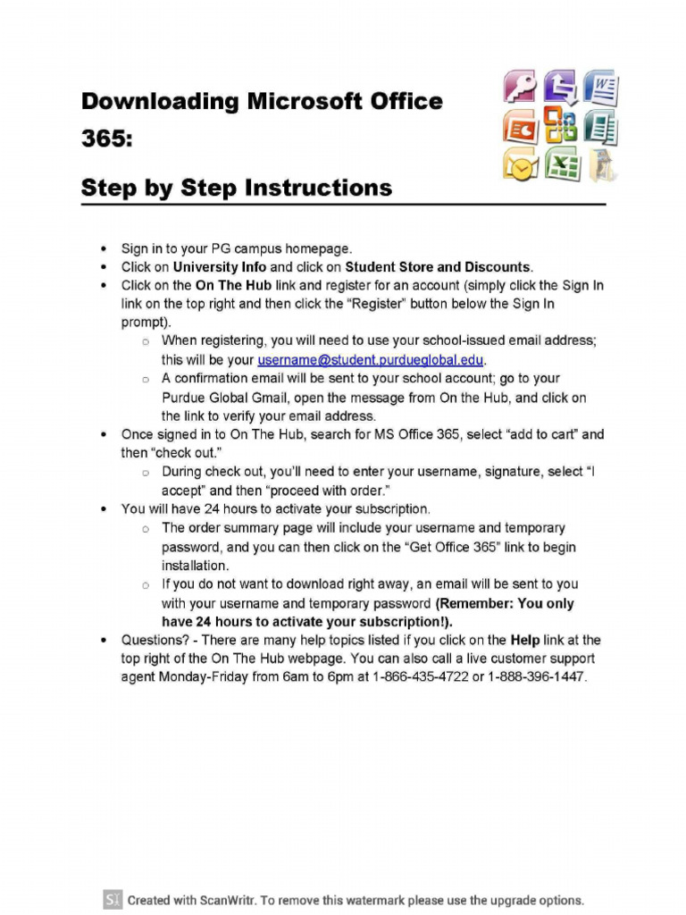 Downloading Microsoft Office 365 | PDF