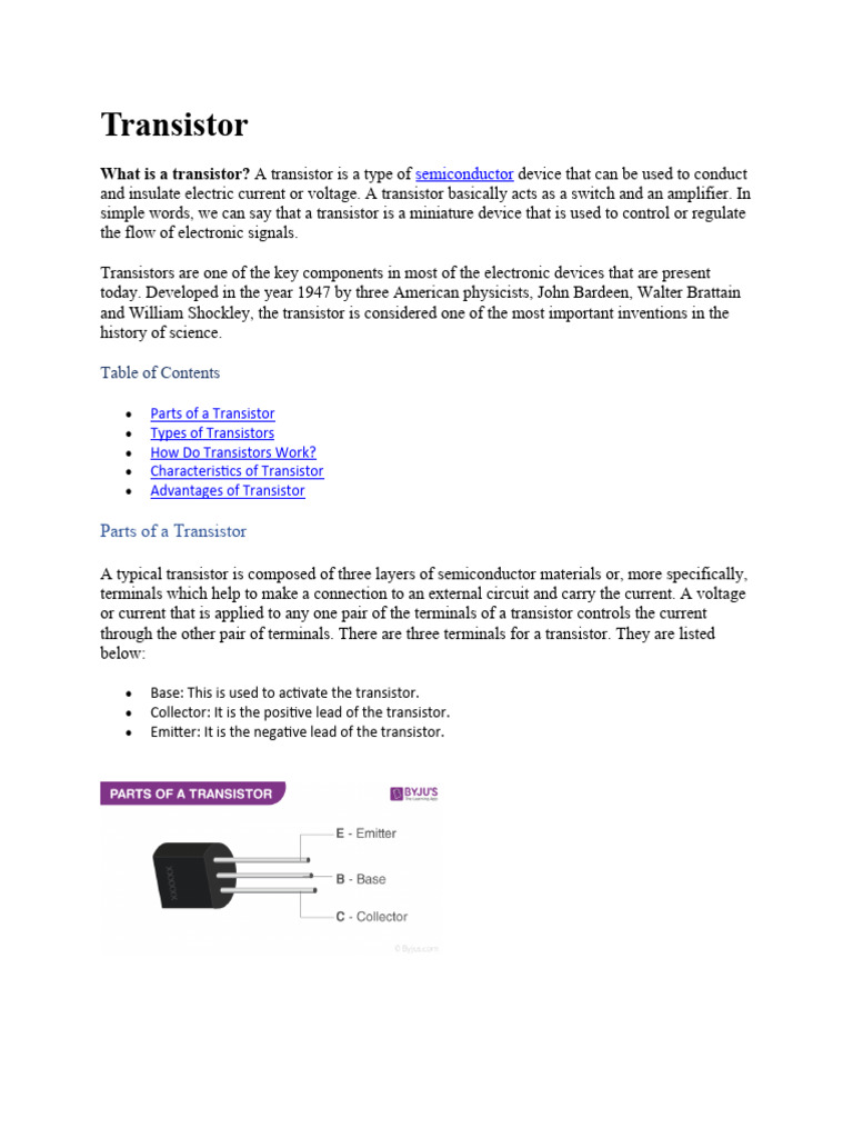 Transistor 11 | PDF | Science & Mathematics | Technology & Engineering