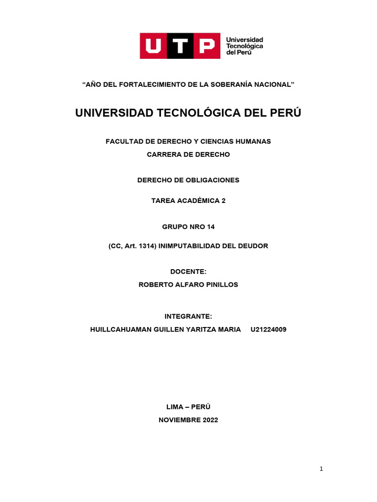 TA2 (CC, Art. 1314) YARITZA HUILLCAHUAMAN | PDF | Ley procesal | Pagaré