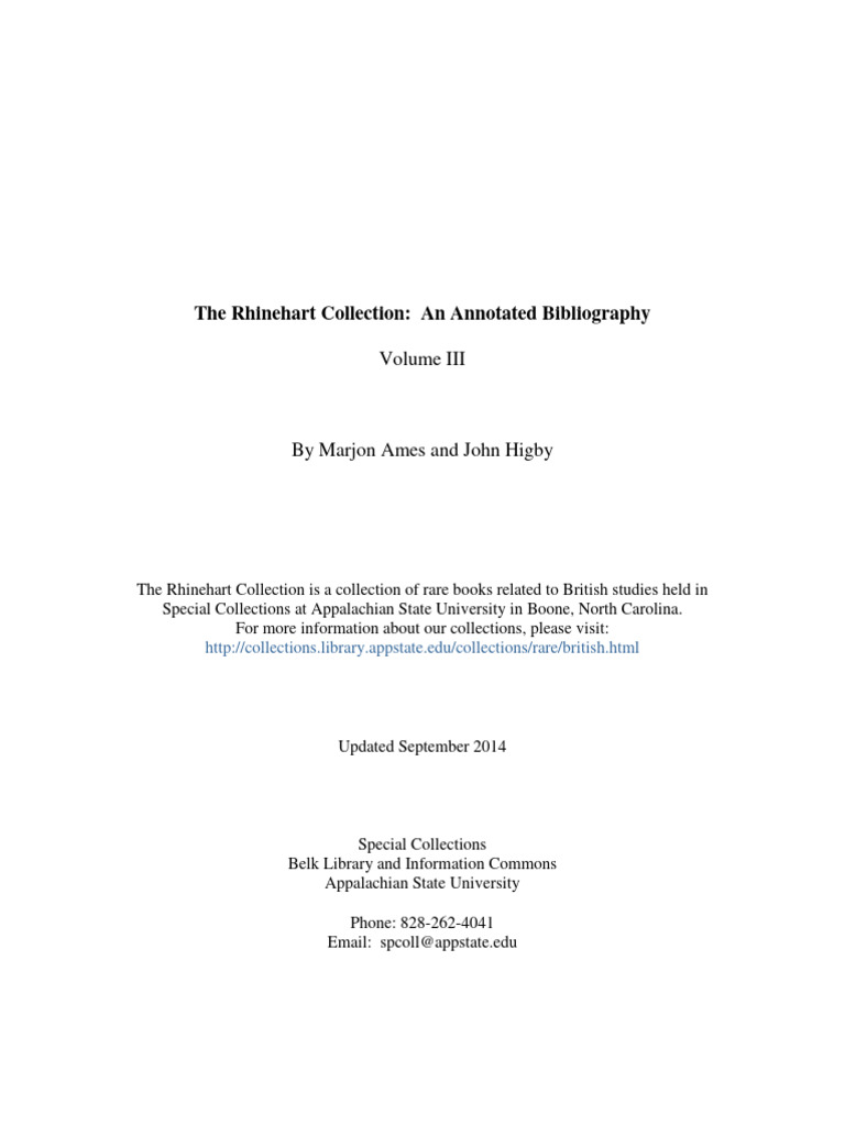 An Anotated RBibliography of Rare Books Related To British Studies (185 ...