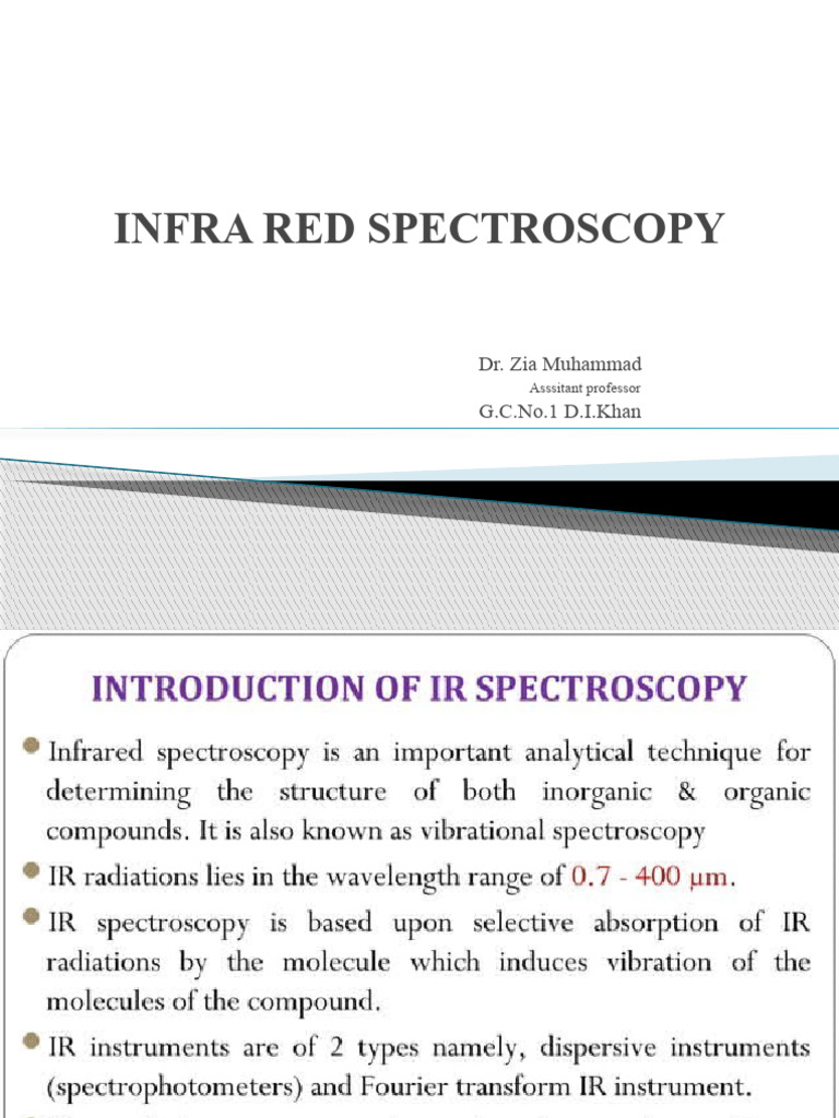 IR Spectroscopy 1 - 093655 | PDF | Science & Mathematics