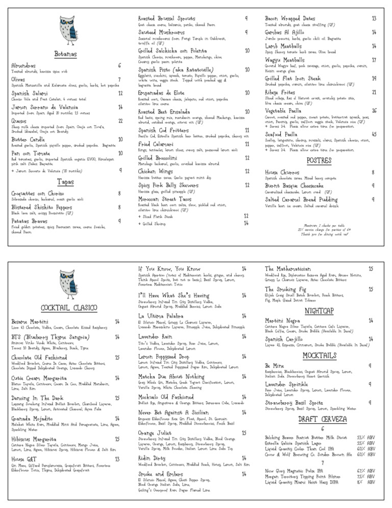 Tapas 3 1 24 | PDF | Spanish Cuisine | Foods