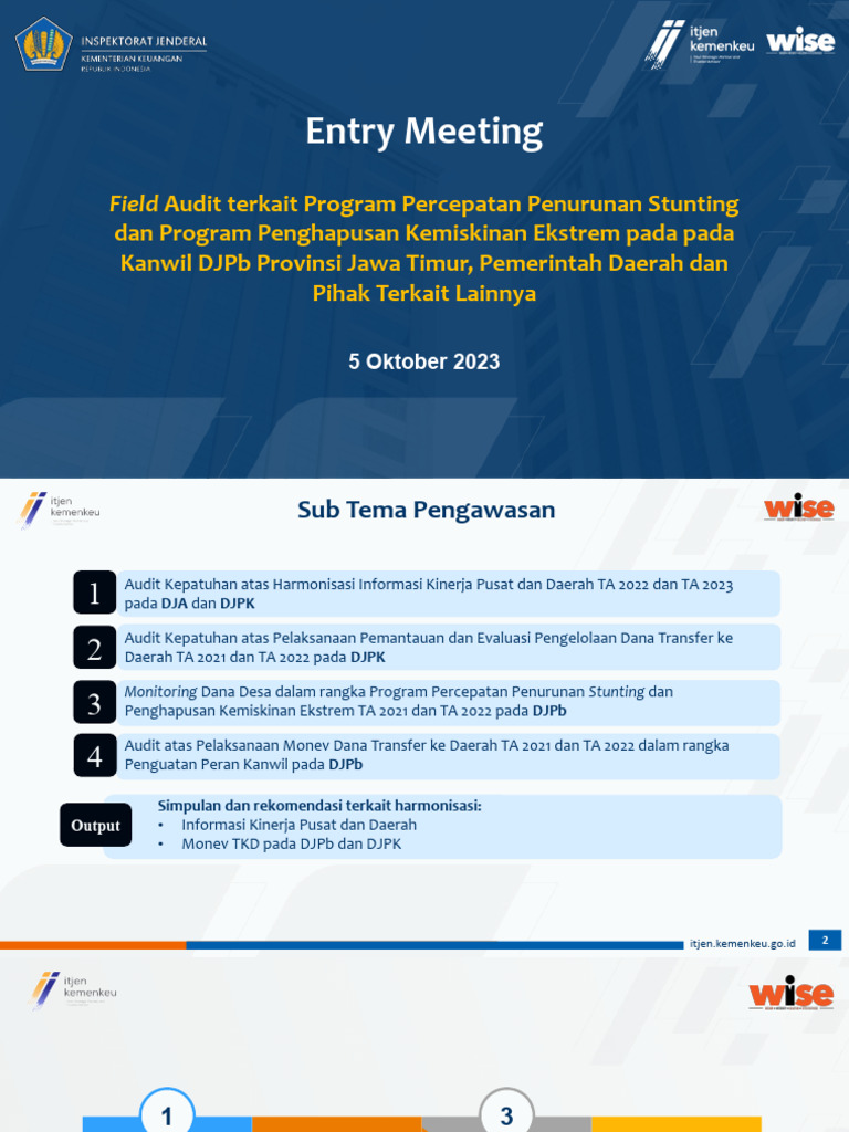 Entry Meeting JATIM | PDF