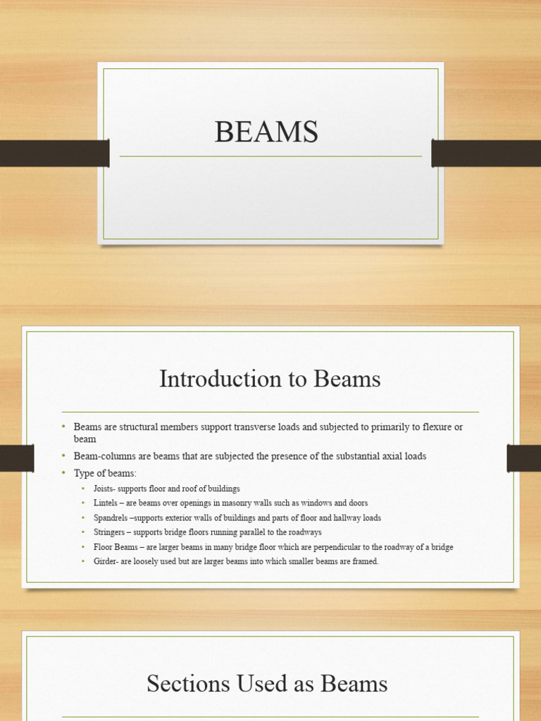 Beam (Steel Beams) | Download Free PDF | Bending | Beam (Structure)