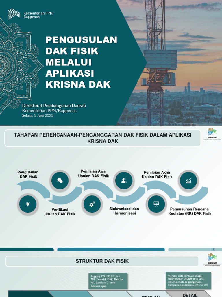 Tata Cara Input Usulan DAK Fisik Dalam Aplikasi KRISNA | PDF