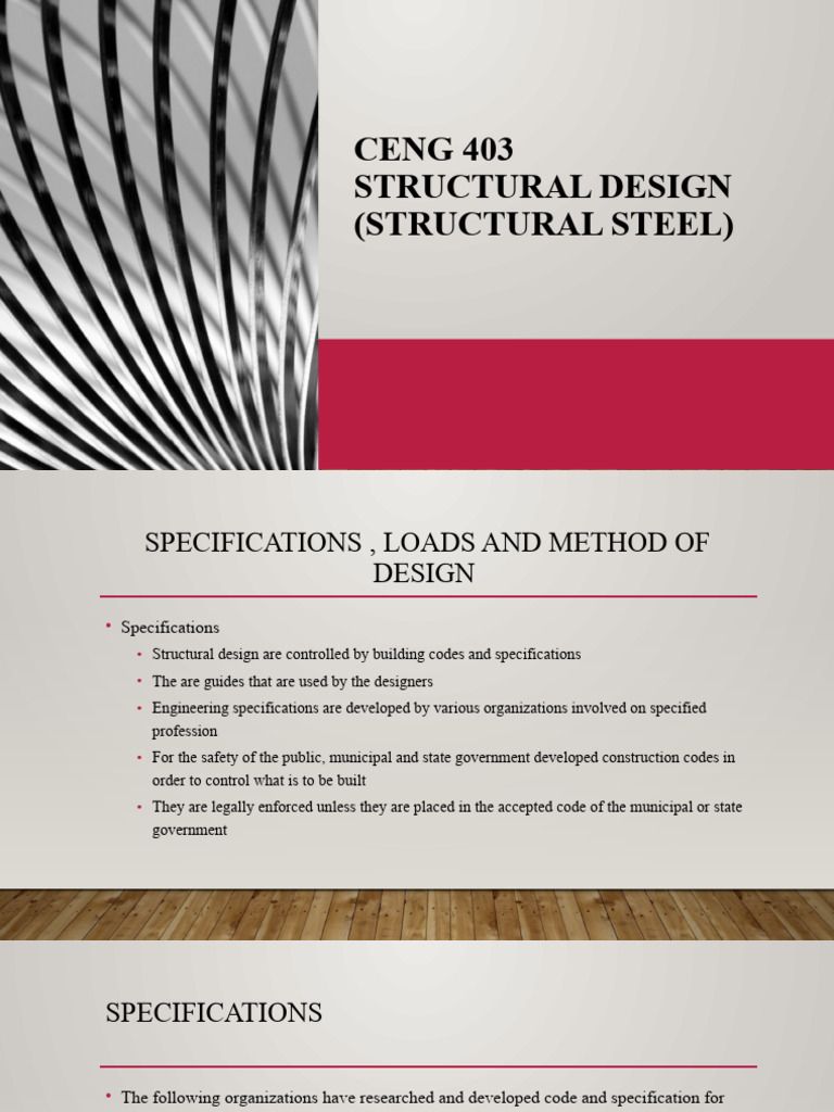 Structural Steel Design Specifications and Methods | PDF | Structural ...