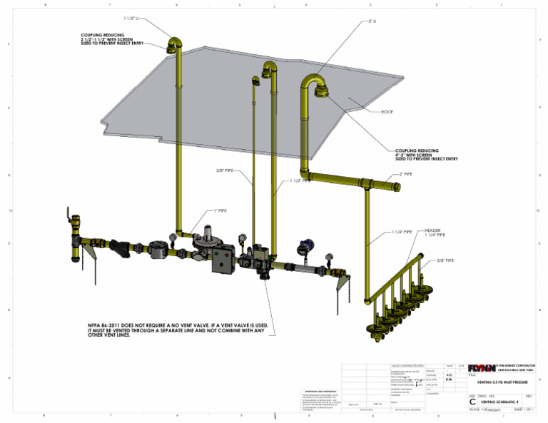 VENTING SCHEMATIC 4 | PDF | Pipe (Fluid Conveyance) | Industrial Processes