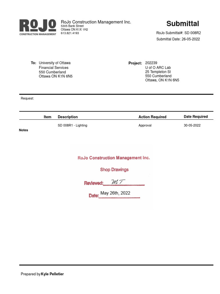 Submittal 26 50 00r2 Lighting | PDF